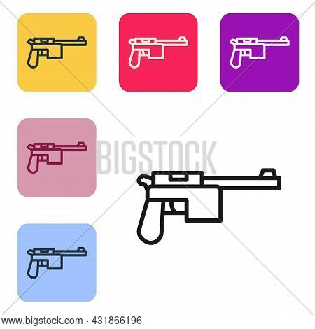 Black Line Mauser Gun Vector & Photo (Free Trial) | Bigstock