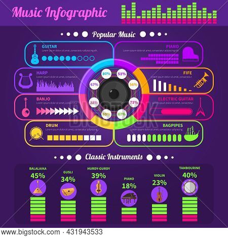 Popular Music Stylish Vector & Photo (Free Trial) | Bigstock