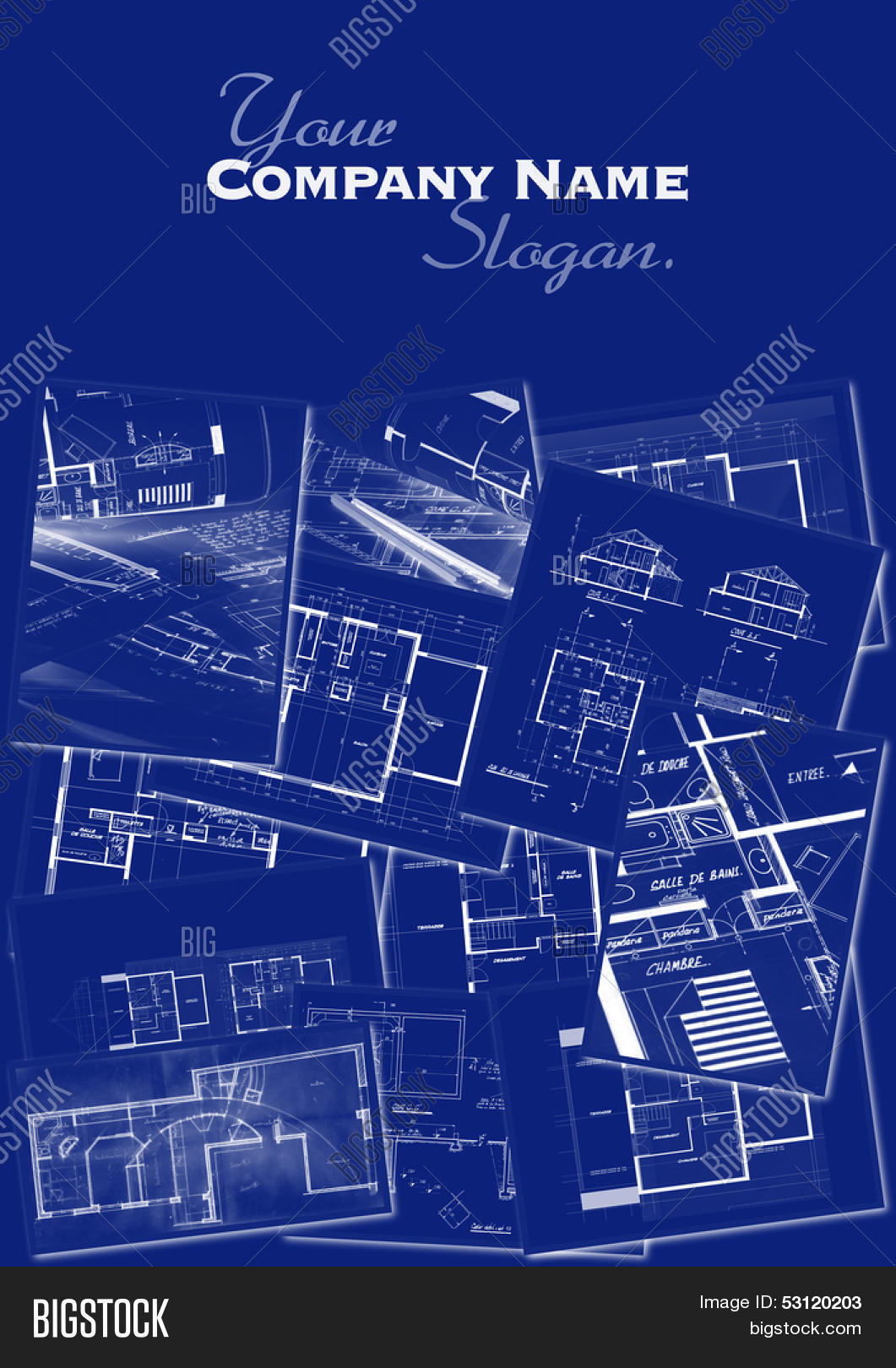 Collage Blueprints Image & Photo (Free Trial) | Bigstock
