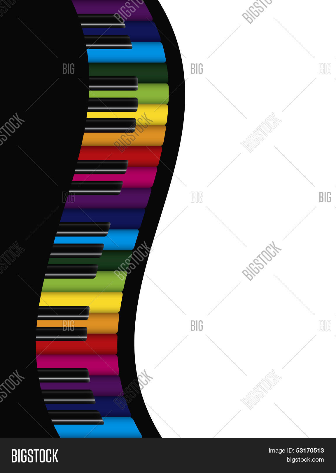 Piano Wavy Border Vector & Photo (Free Trial) | Bigstock