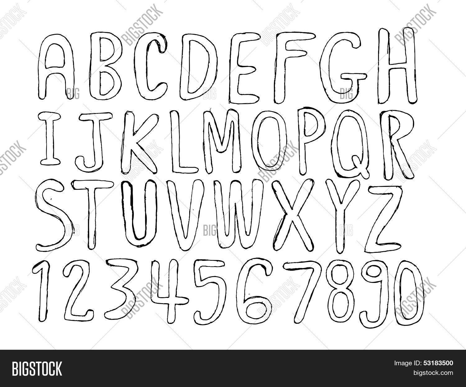 Design Line Font Vector & Photo (Free Trial) | Bigstock