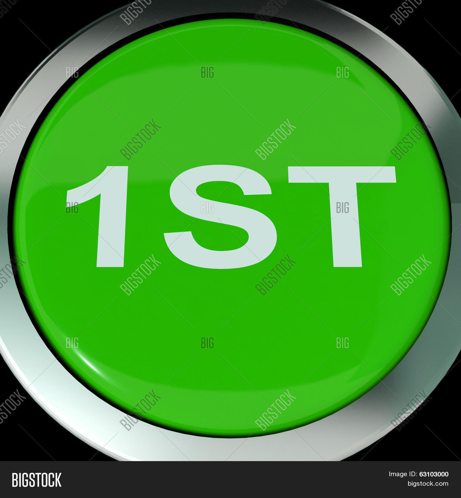 First Place Button Image & Photo (Free Trial) | Bigstock