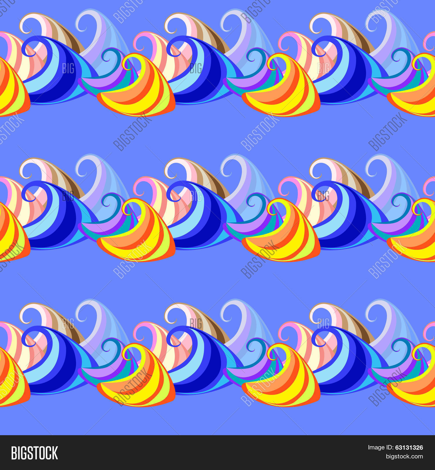 Wave Seamless Pattern Image & Photo (Free Trial) | Bigstock