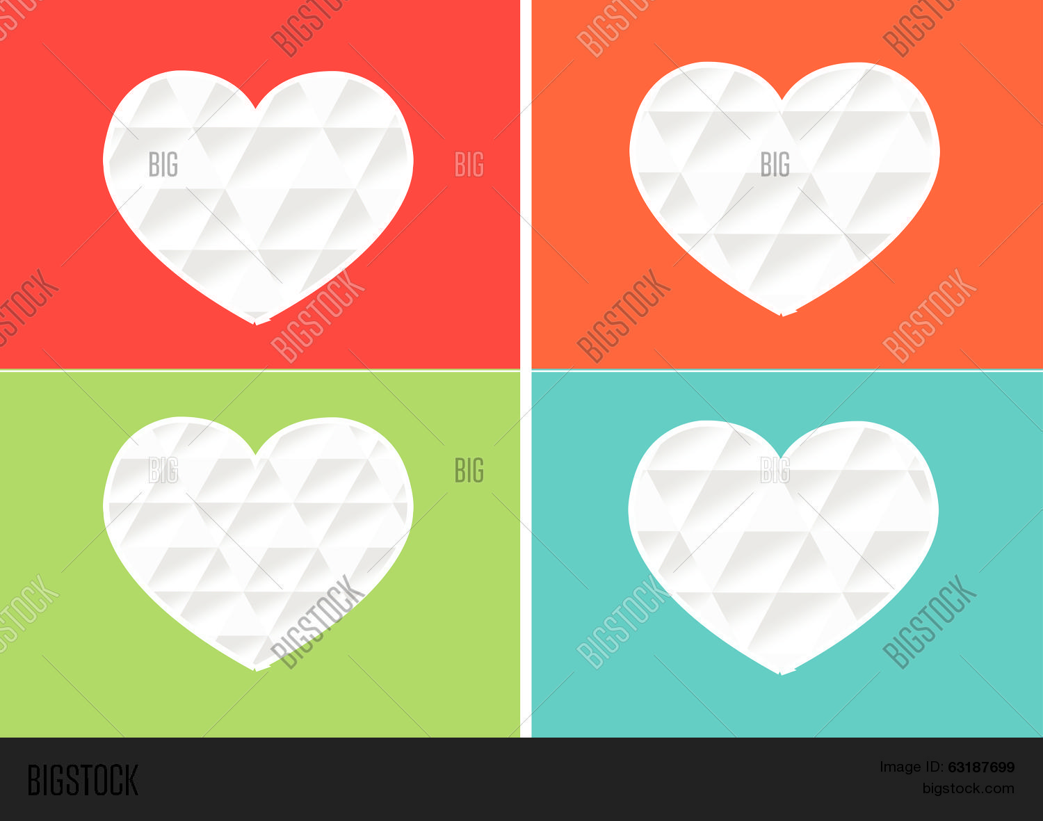 Heart Abstract Icons Vector & Photo (Free Trial) | Bigstock