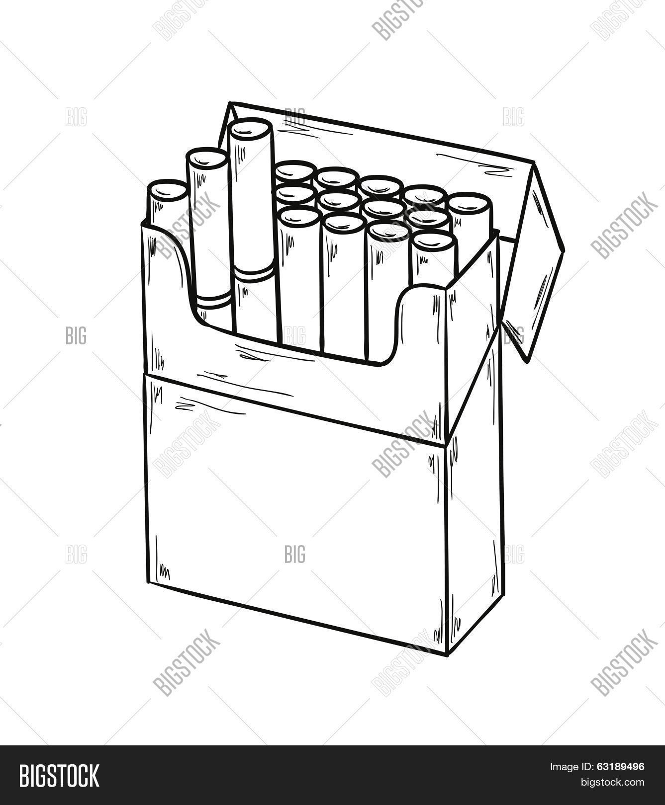 Pack Cigarettes Vector & Photo (Free Trial) | Bigstock
