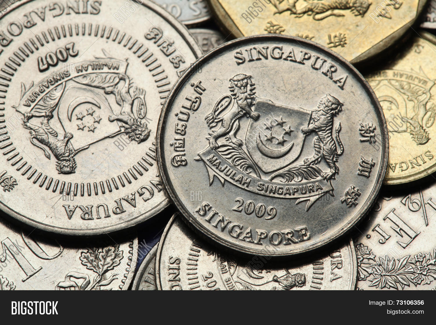 Coins Singapore. Image & Photo (Free Trial) | Bigstock