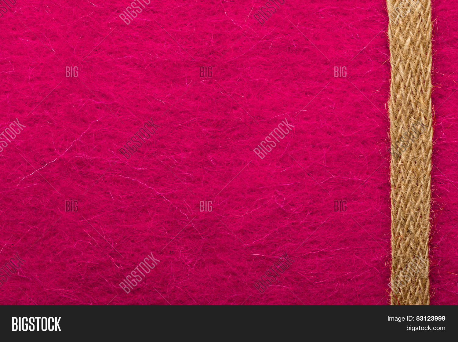 Jute Rope Over Pink Image & Photo (Free Trial) | Bigstock