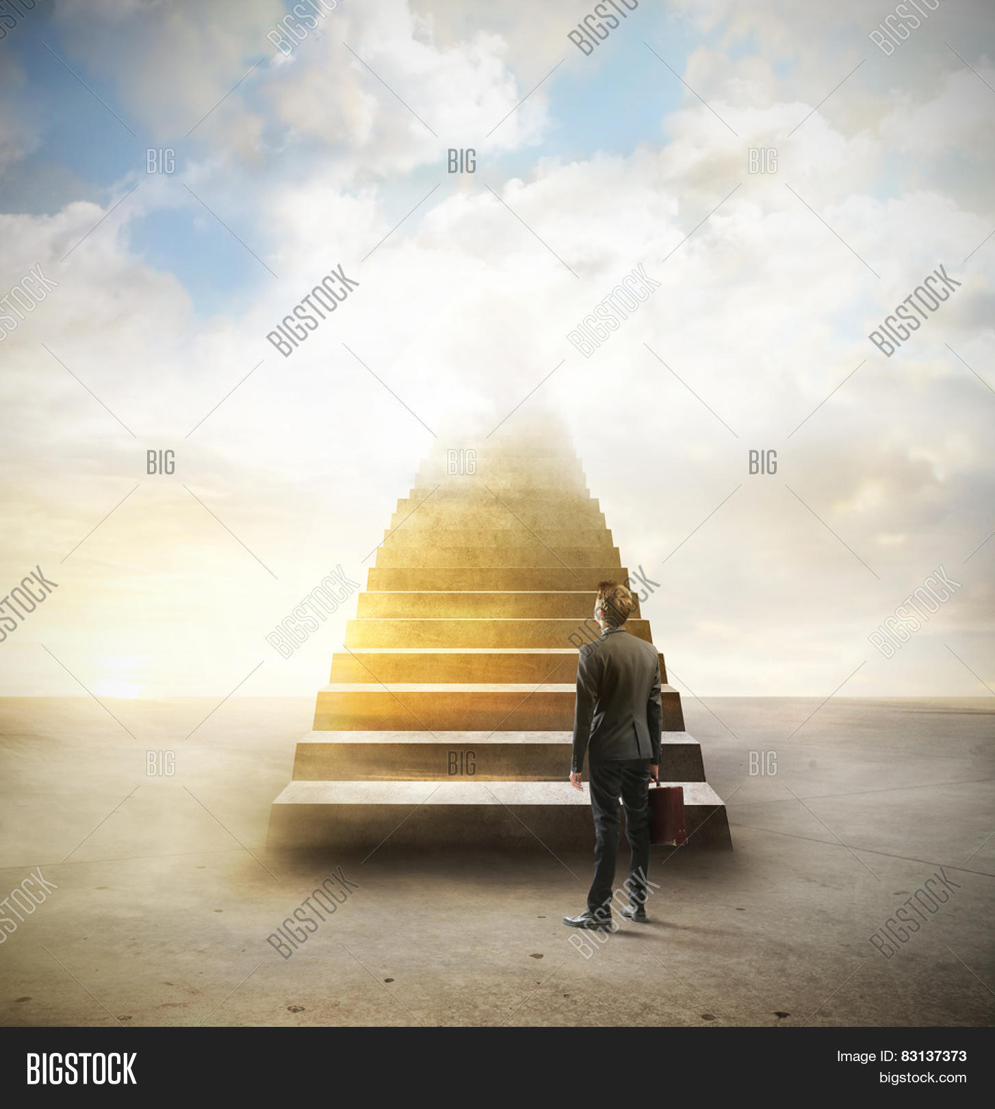 Golden Staircase Image & Photo (Free Trial) | Bigstock