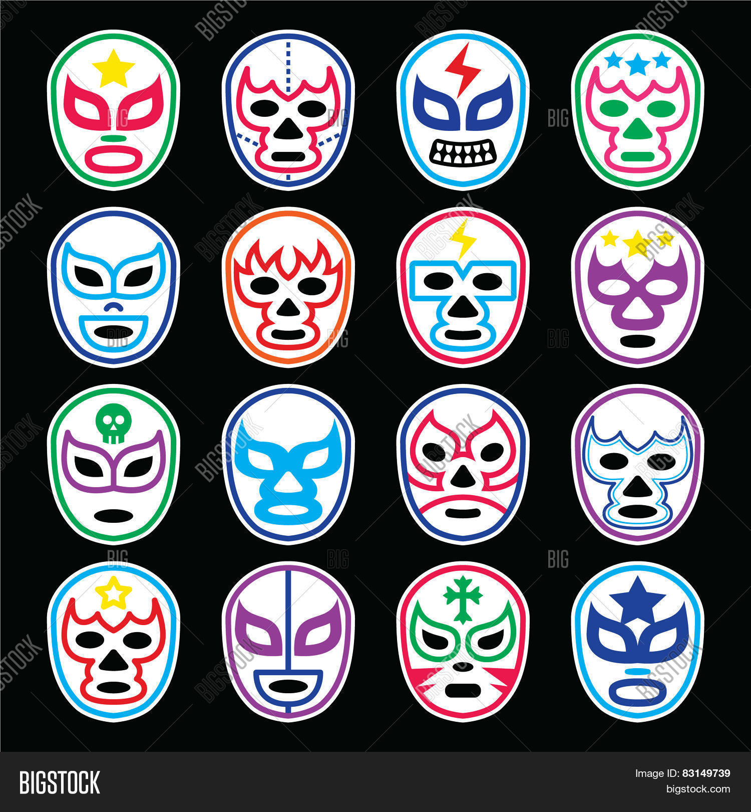 Lucha Libre Mexican Vector & Photo (Free Trial) | Bigstock