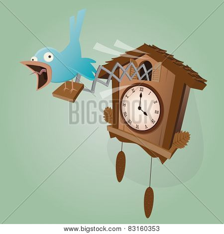 Funny Cuckoo Clock Vector & Photo (Free Trial) | Bigstock