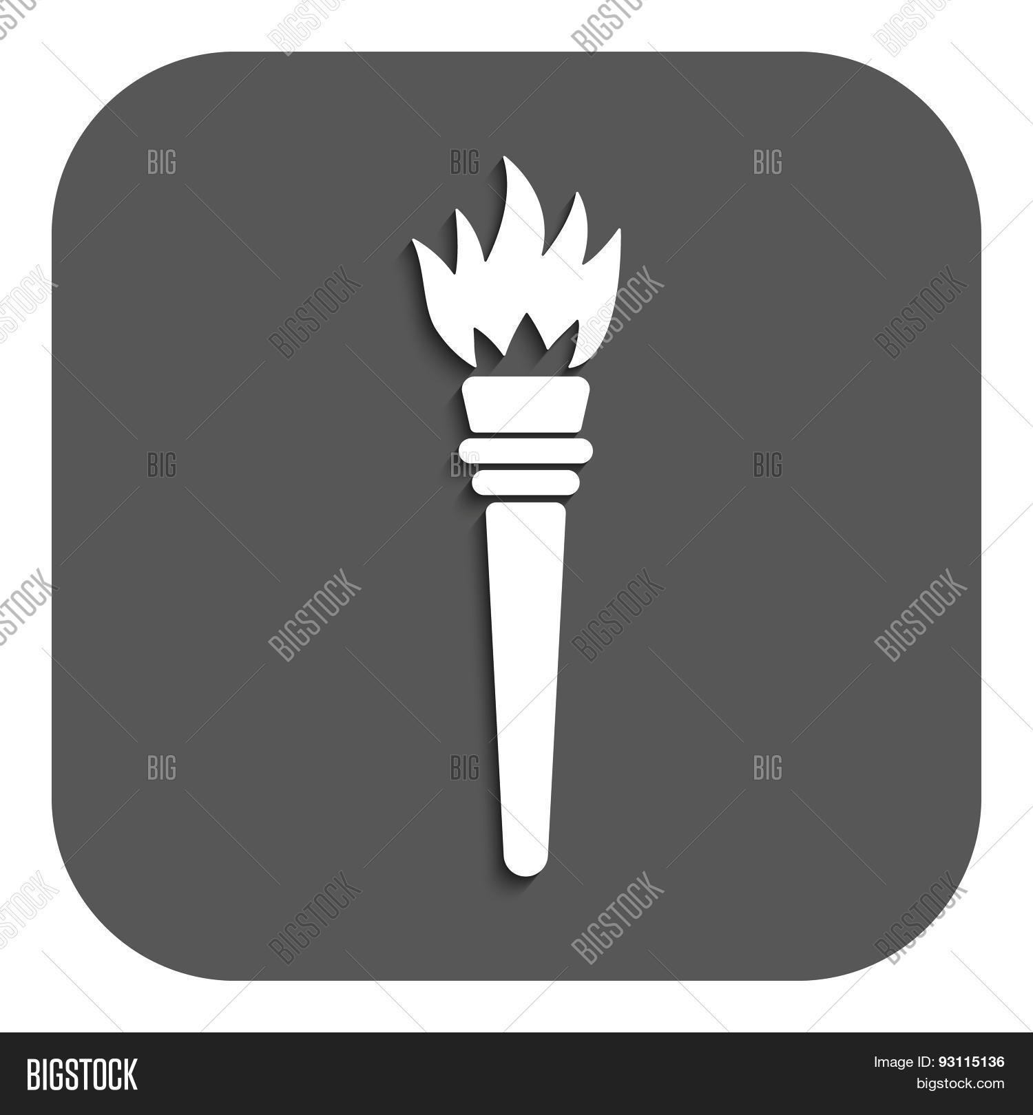 Torch Icon. Torch Vector & Photo (Free Trial) | Bigstock