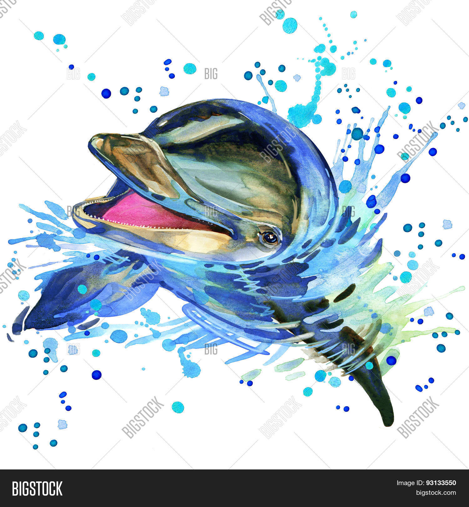 Dolphin Illustration Image & Photo (Free Trial) | Bigstock