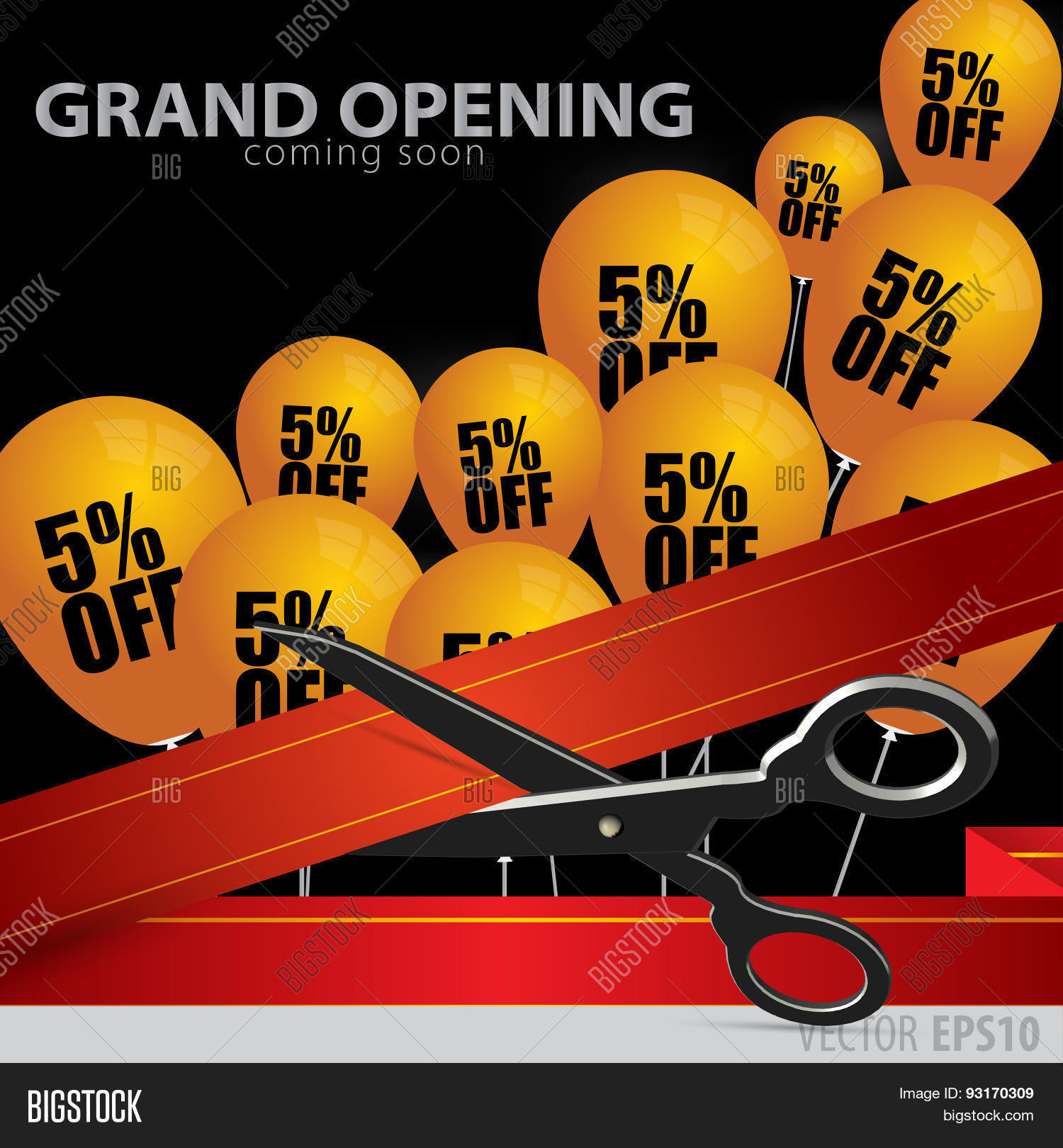 Shop Grand Opening - Vector & Photo (Free Trial) | Bigstock