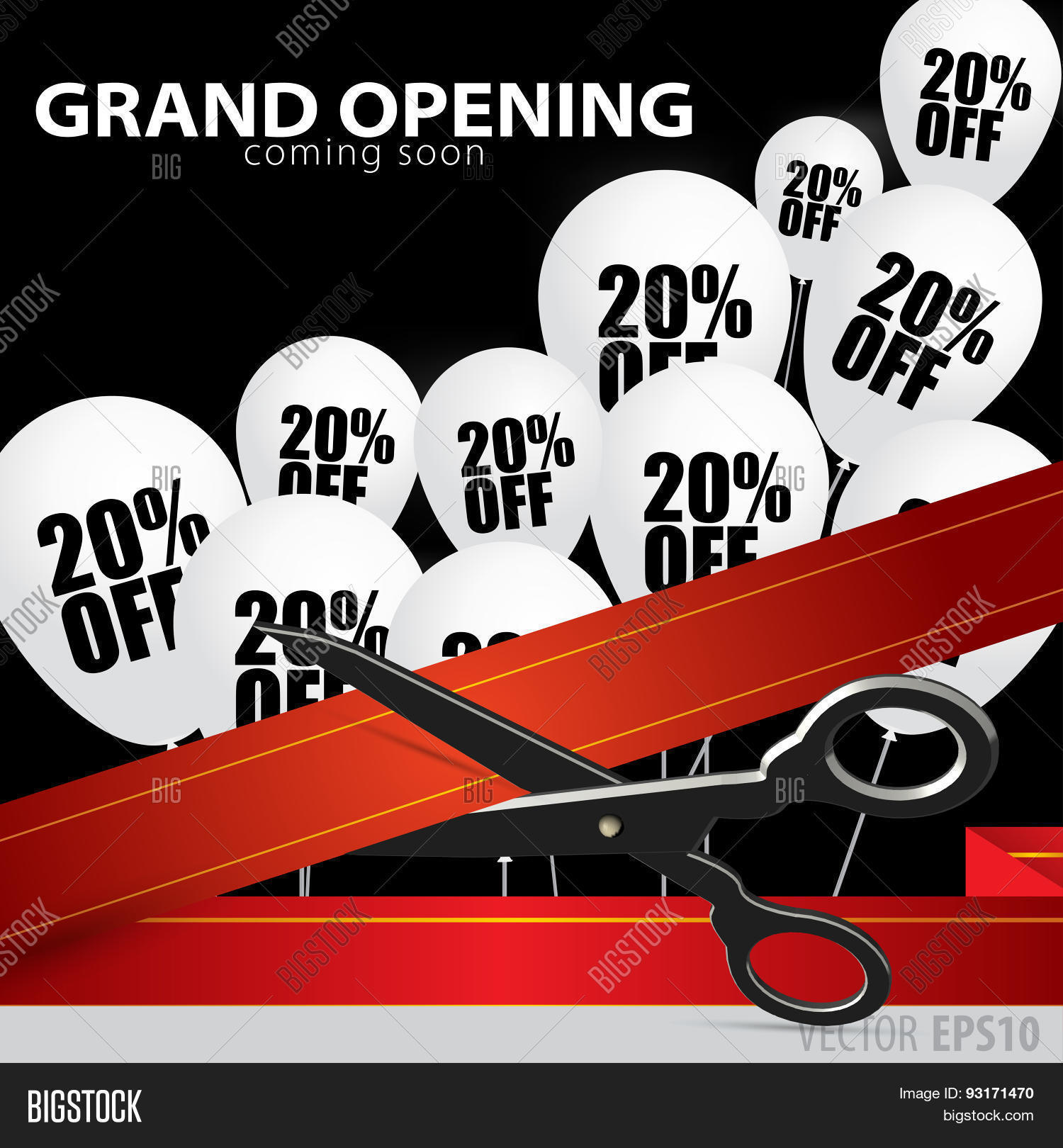 Shop Grand Opening - Vector & Photo (Free Trial) | Bigstock