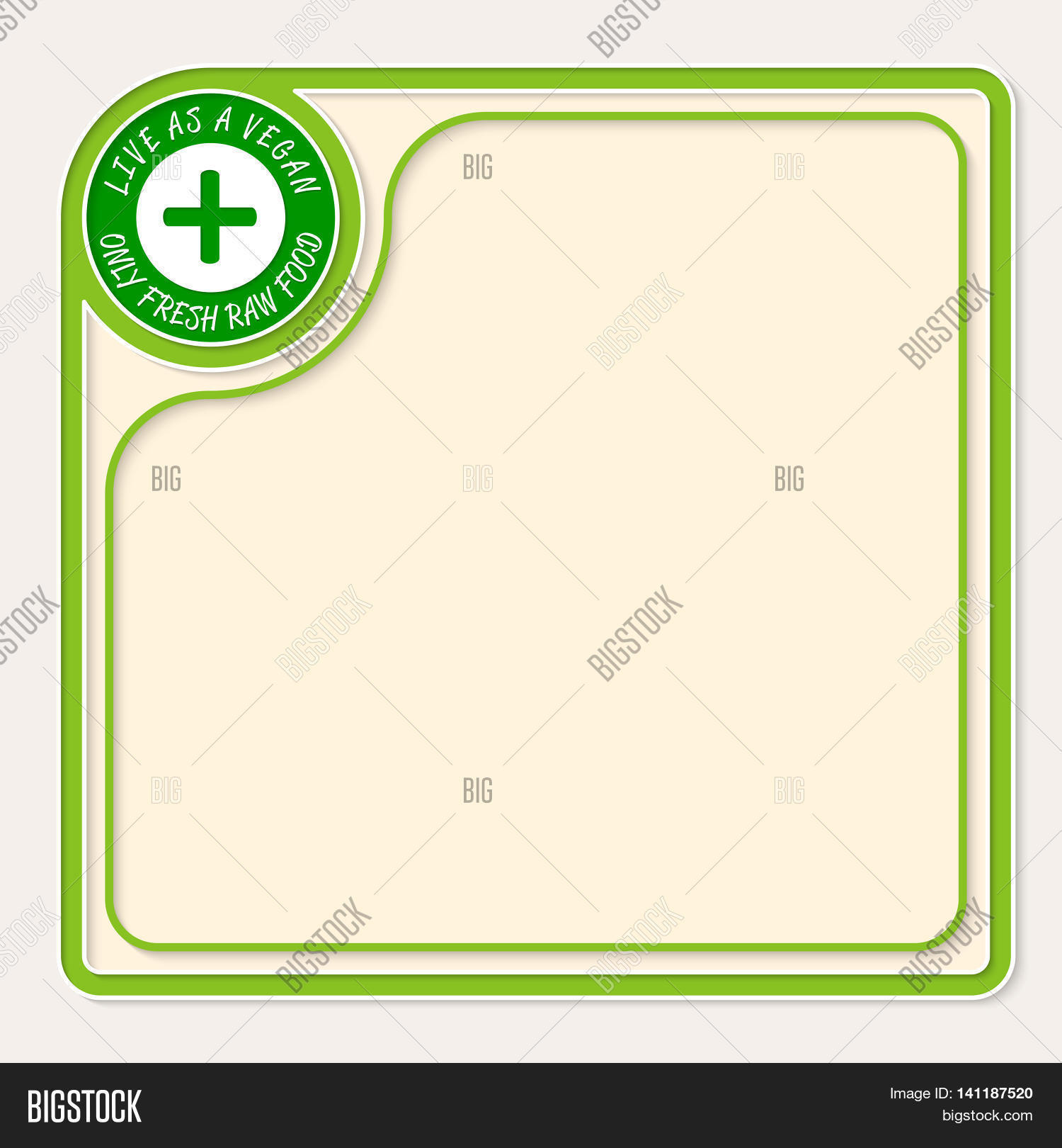 Green Text Frame Your Vector & Photo (Free Trial) | Bigstock