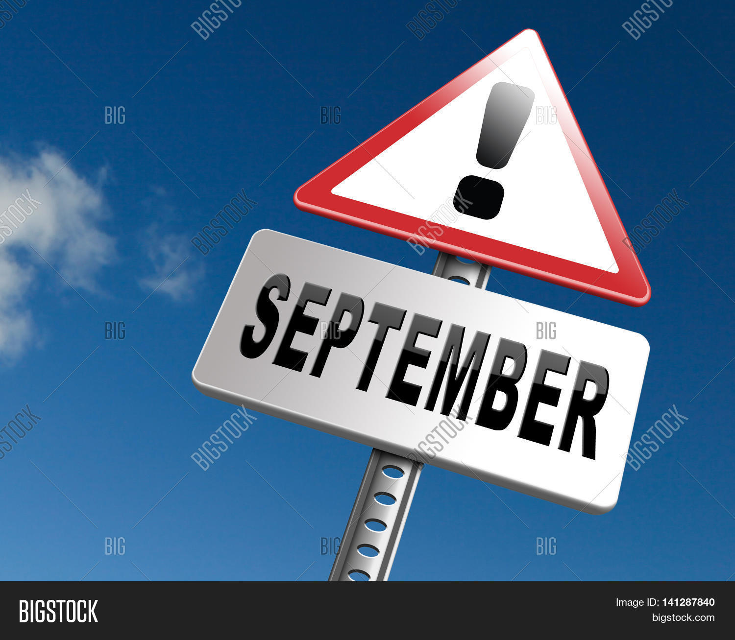 September Road Sign Image & Photo (Free Trial) | Bigstock