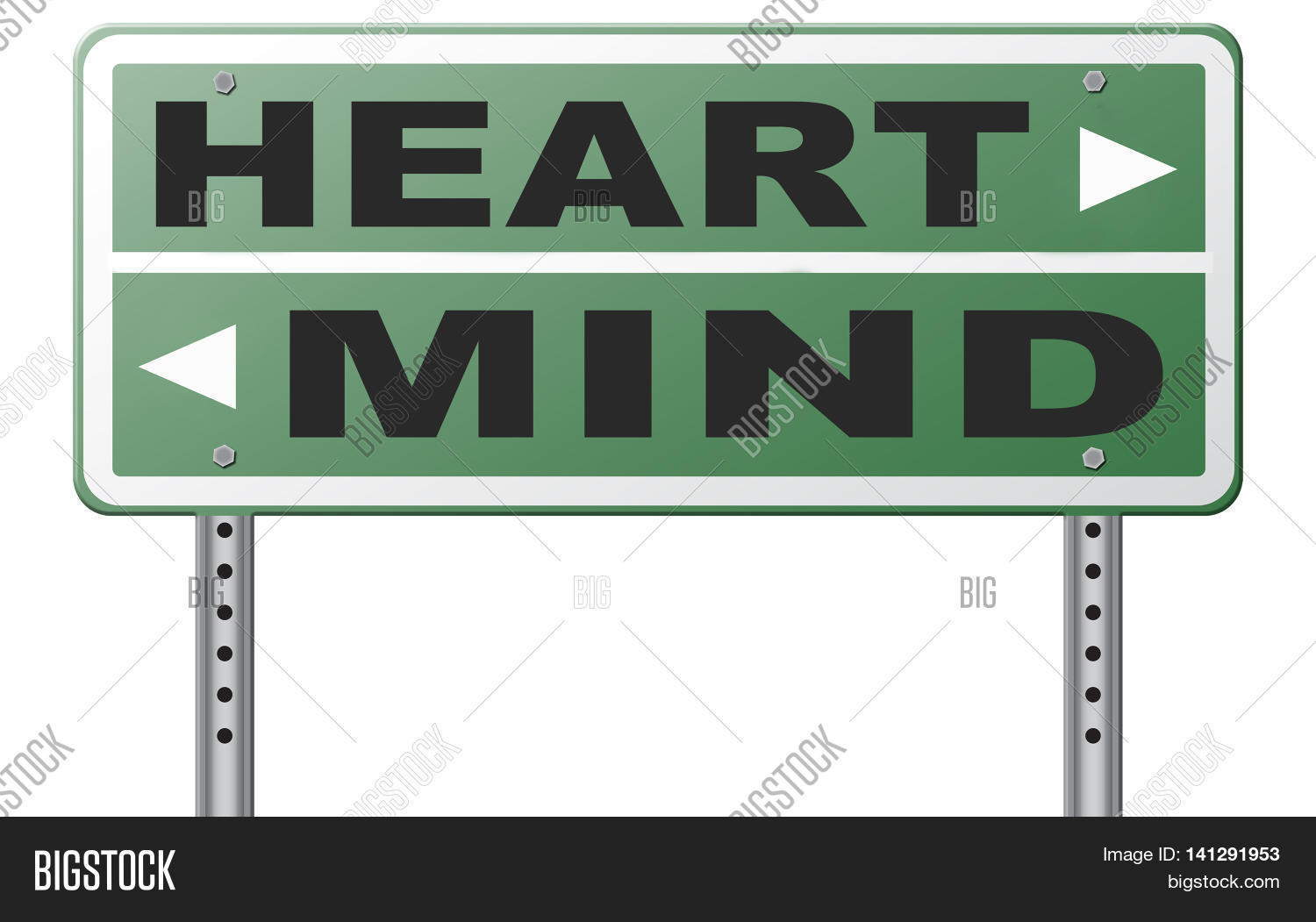 Heart Over Mind Follow Image & Photo (Free Trial) | Bigstock