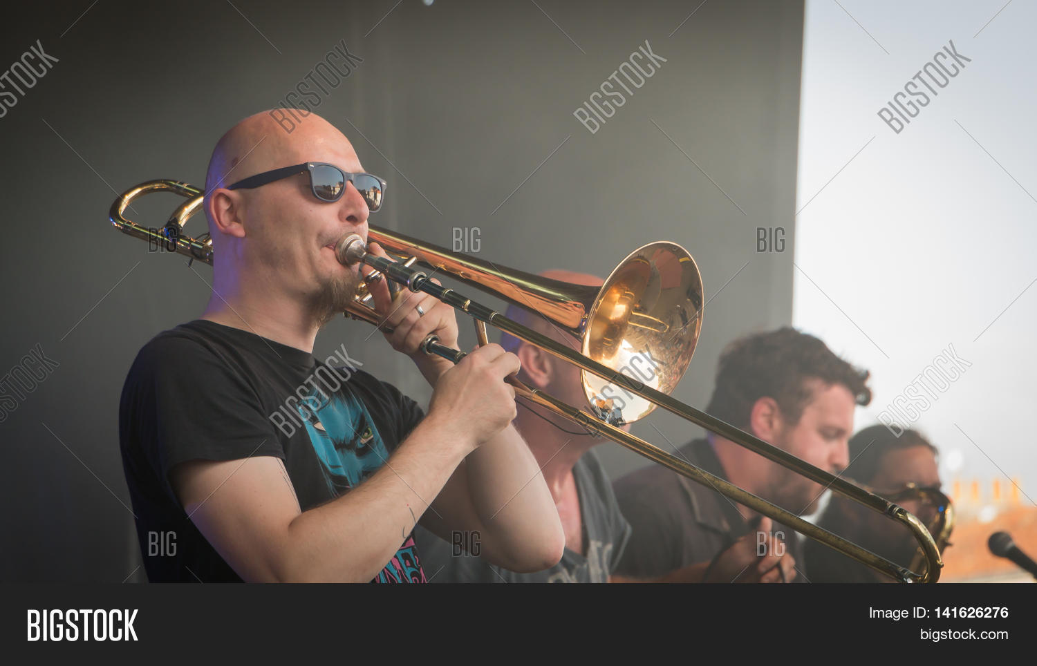 Trombone Player Rock Image & Photo (Free Trial) | Bigstock