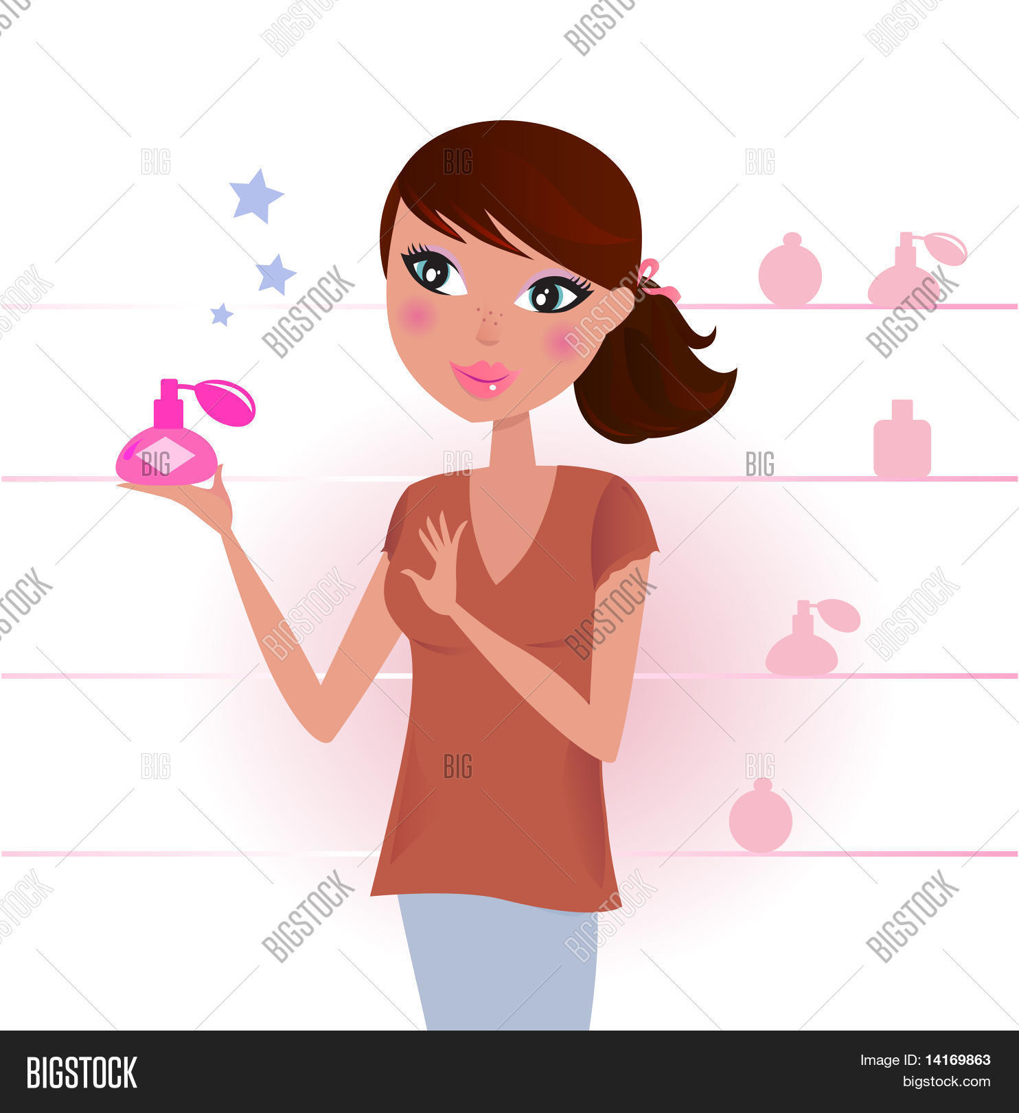 Sexy Woman Perfume Vector & Photo (Free Trial) | Bigstock