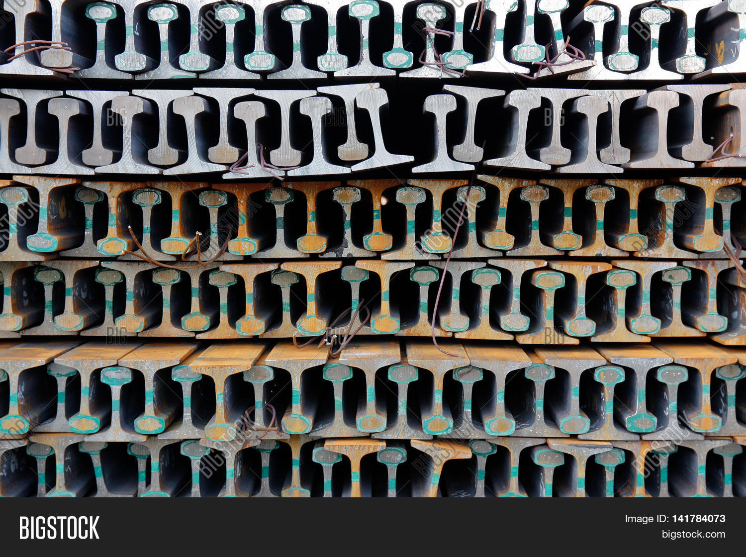 New Rails Stacked Pile Image & Photo (Free Trial) | Bigstock