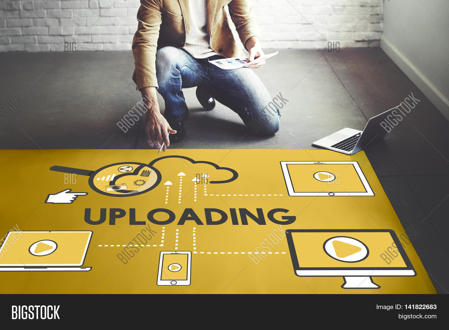 Upload Uploading Image & Photo (Free Trial) | Bigstock