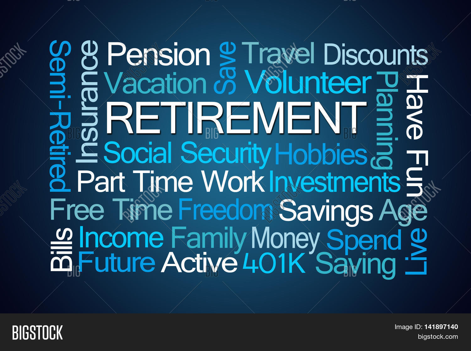 Retirement Word Cloud Image & Photo (Free Trial) | Bigstock