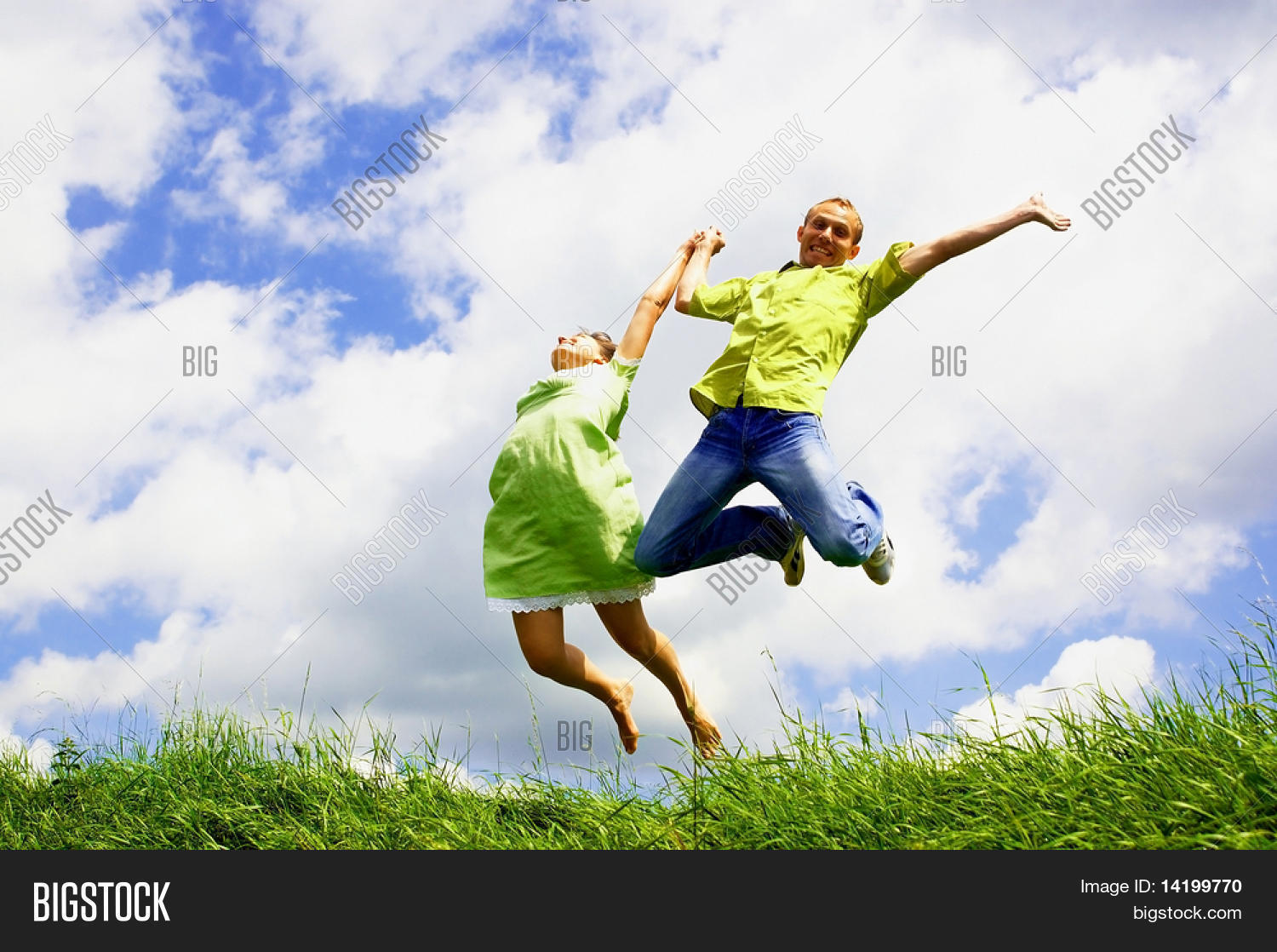 Jump Happiness People Image & Photo (Free Trial) | Bigstock