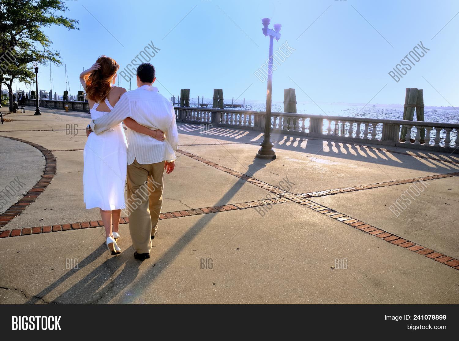 Engaged Couple Walking Image & Photo (Free Trial) | Bigstock