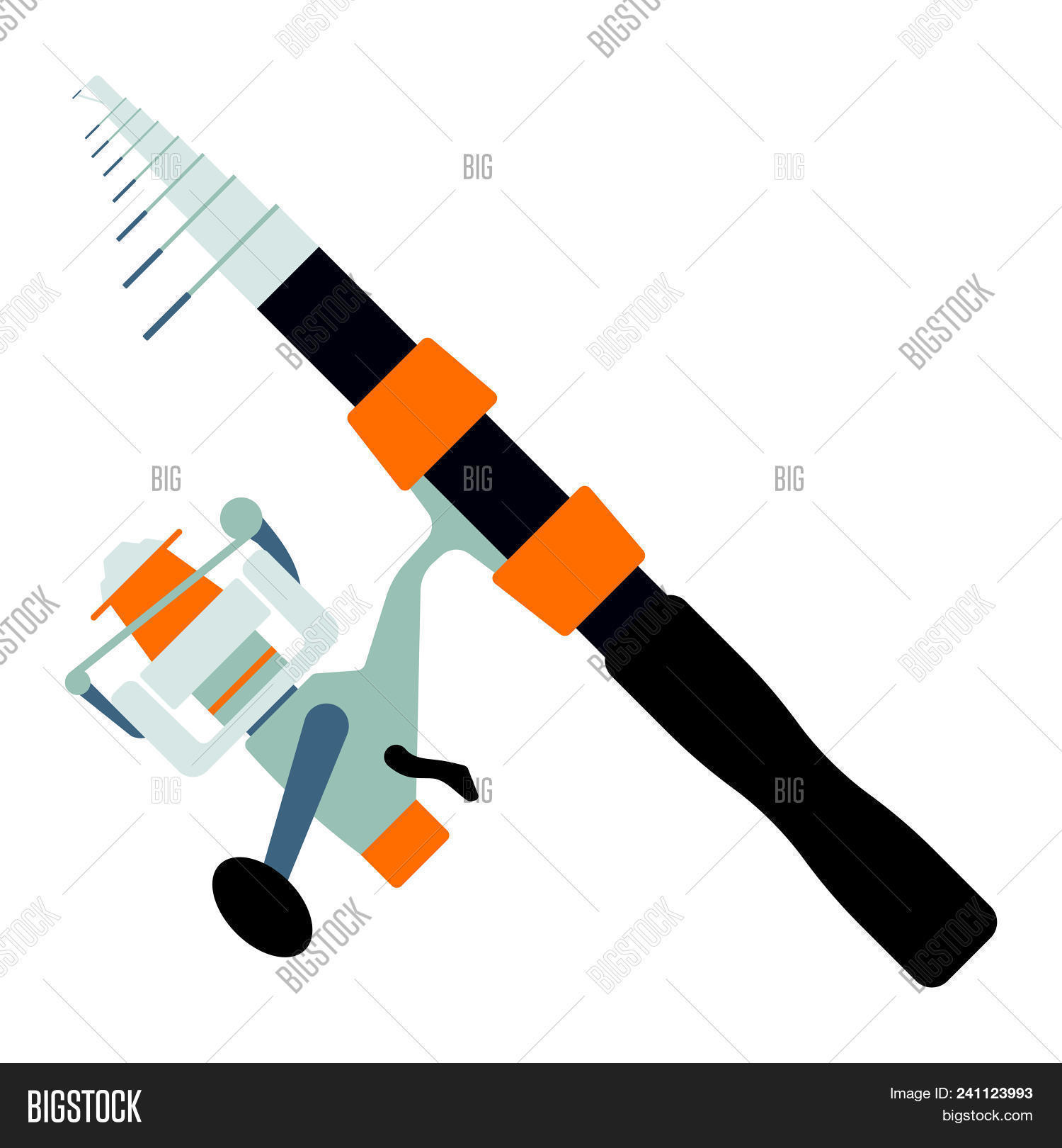 Icon Curved Fishing Vector & Photo (Free Trial) | Bigstock