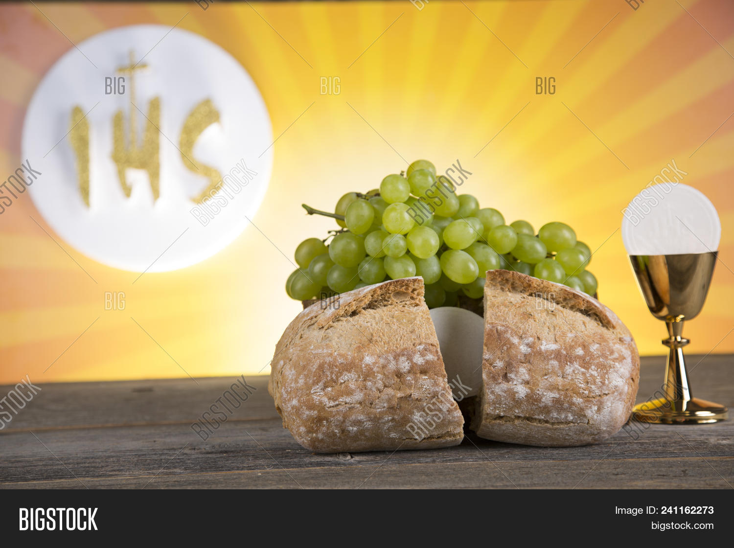 Eucharistic Symbols Bread And Wine
