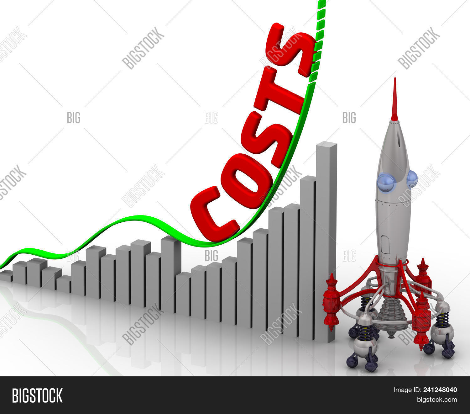 Graph Costs Growth. Image & Photo (Free Trial) | Bigstock