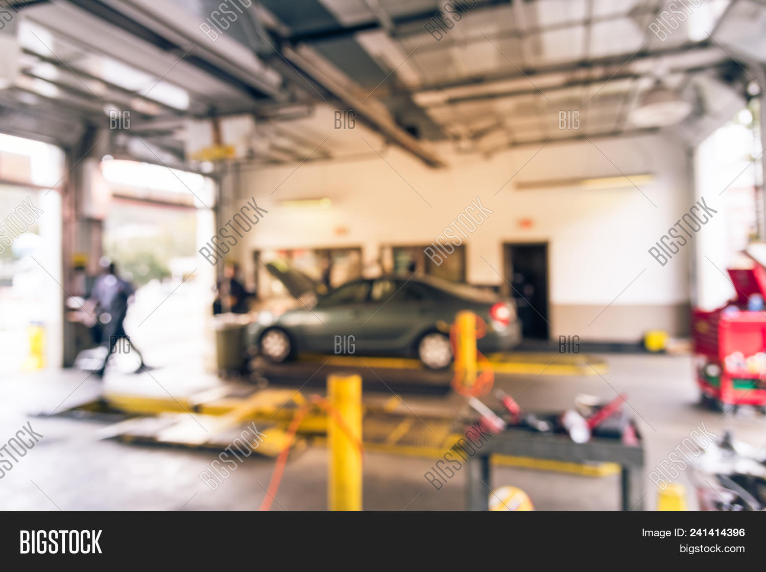 Old Auto Repair Shop Interior