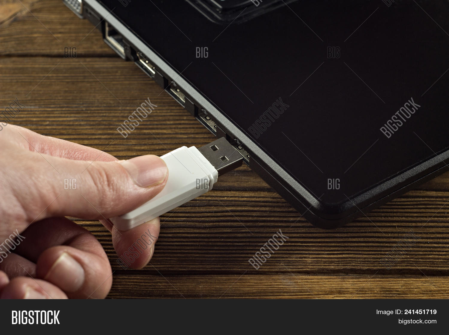 Hand Inserts White Usb Image & Photo (Free Trial) | Bigstock