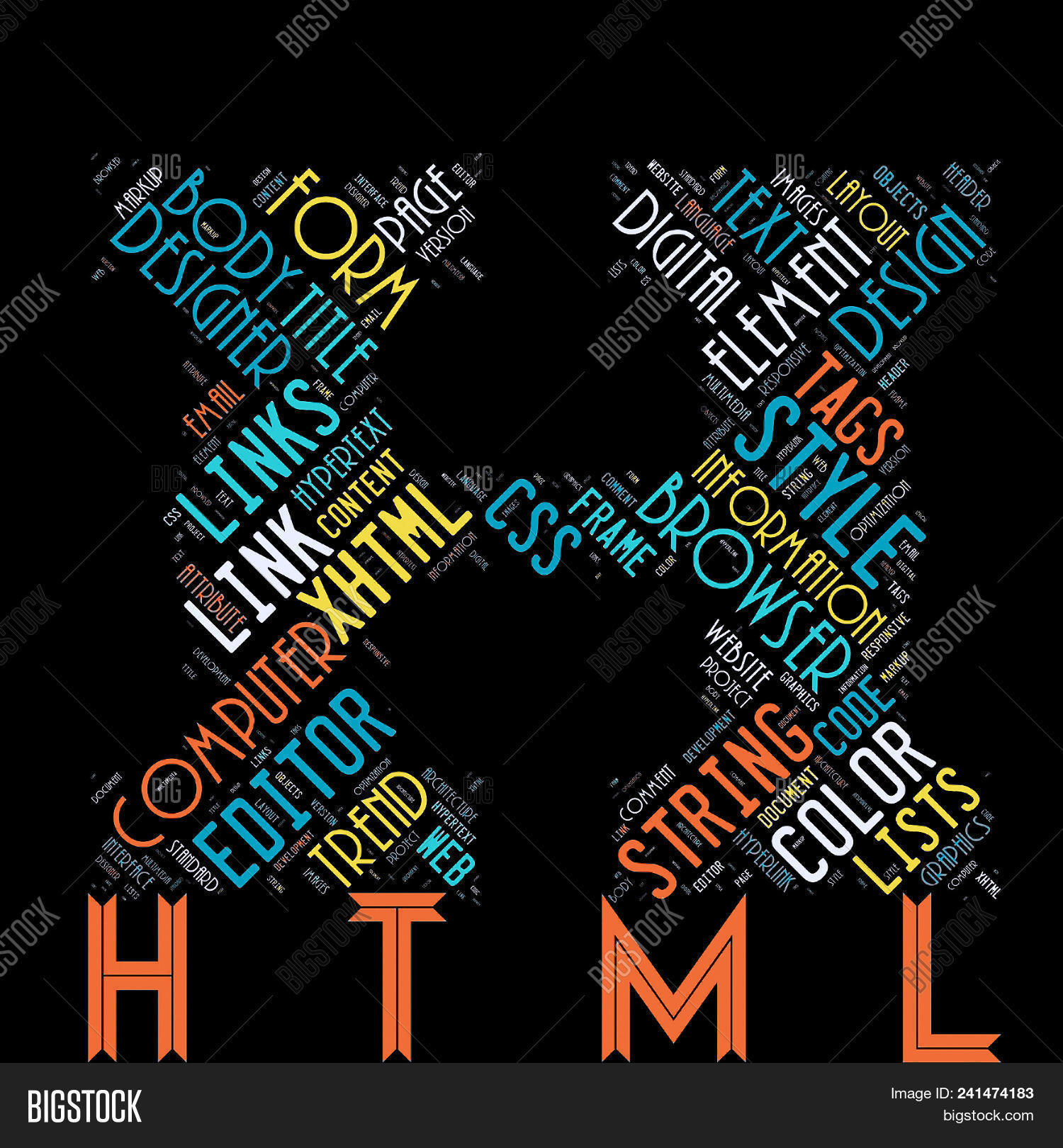 Word Cloud Html Image & Photo (Free Trial) | Bigstock