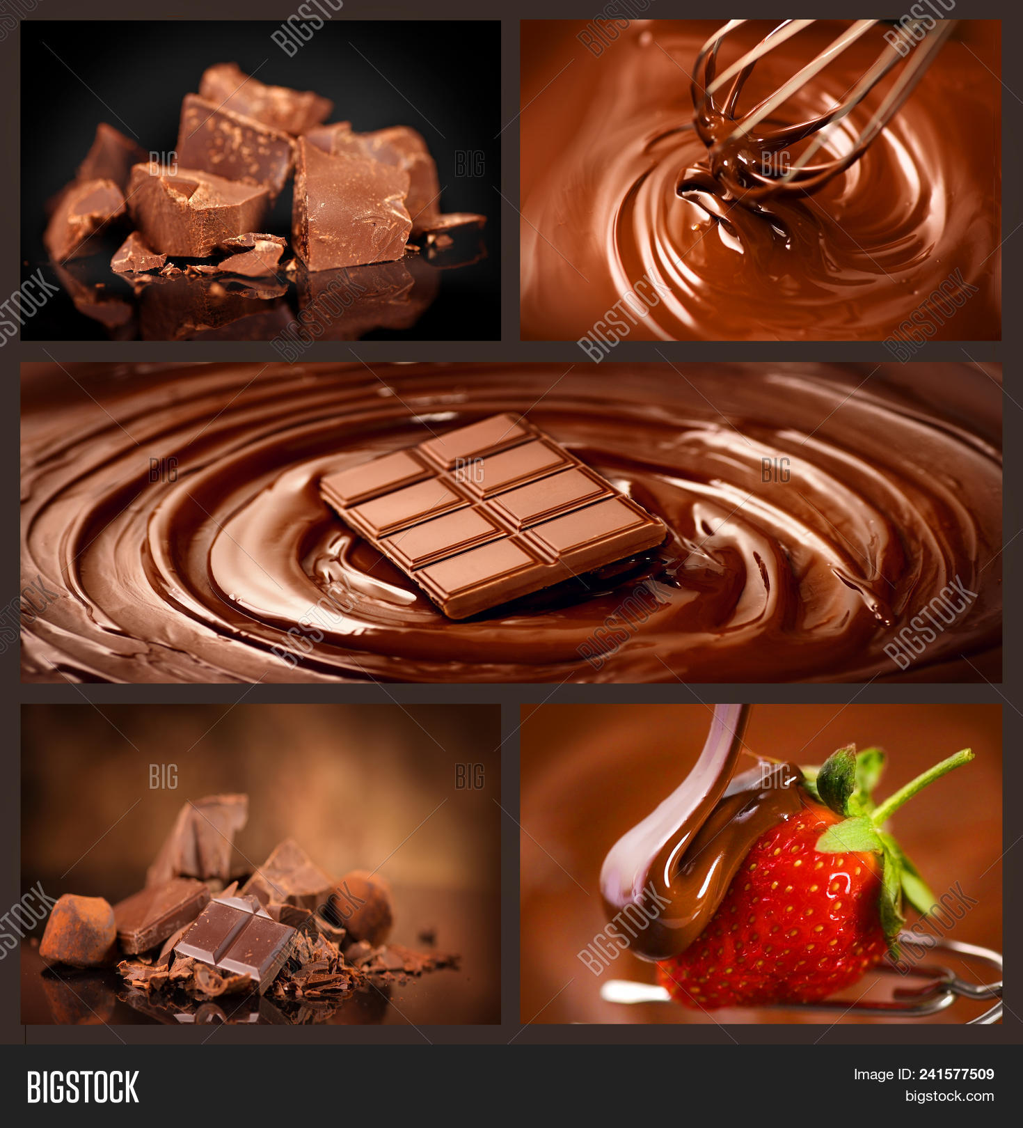 Chocolate Collage Set Image & Photo (Free Trial) | Bigstock