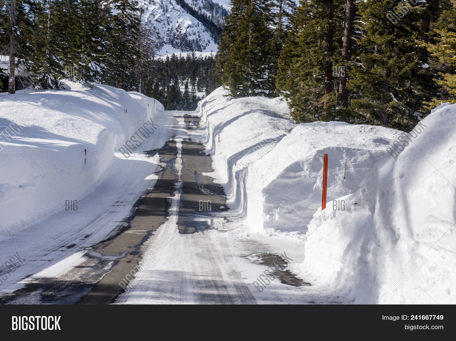 Snow-cleared Road Image & Photo (Free Trial) | Bigstock