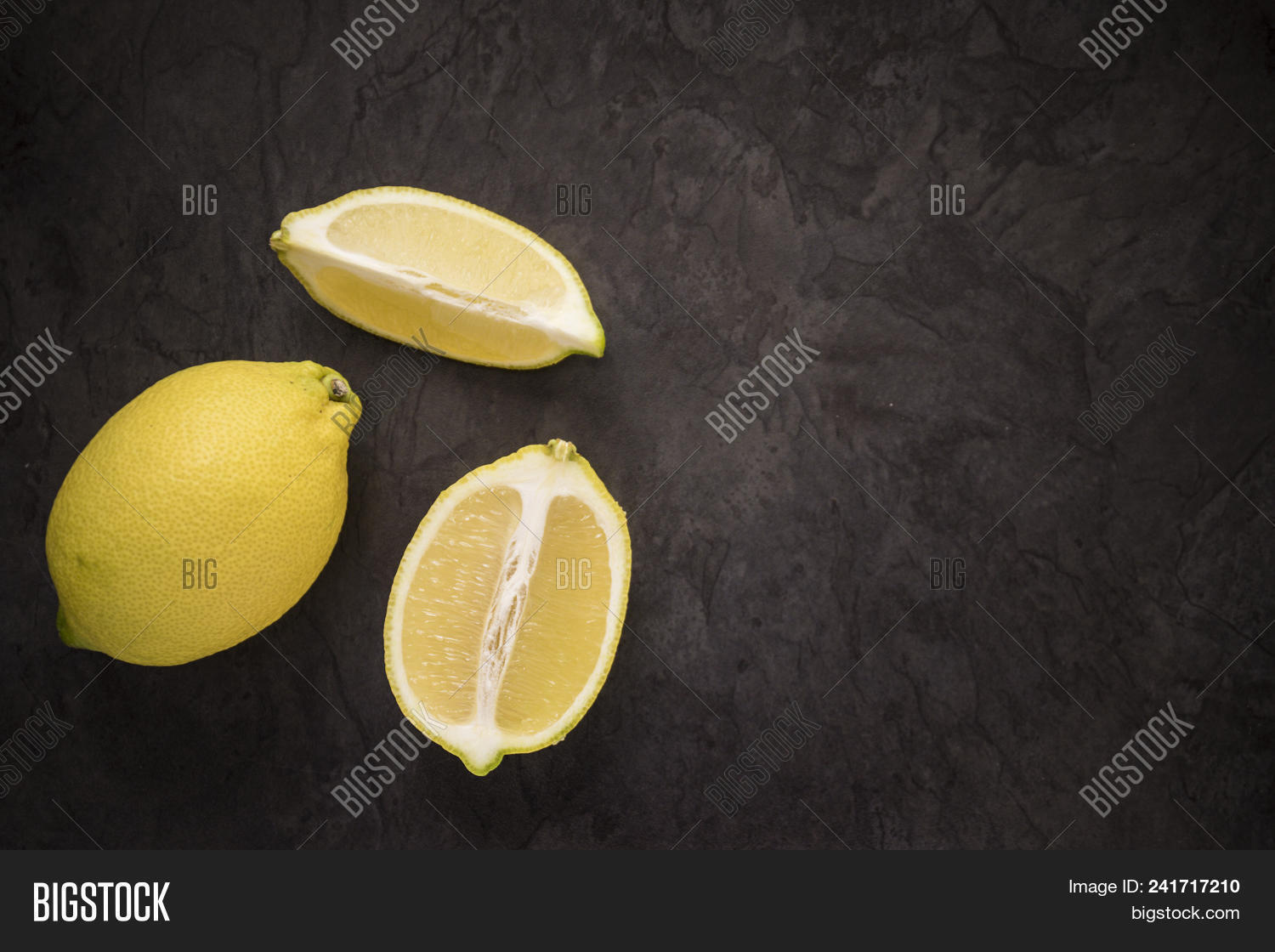 Lemons On Dark Slate Image & Photo (Free Trial) | Bigstock
