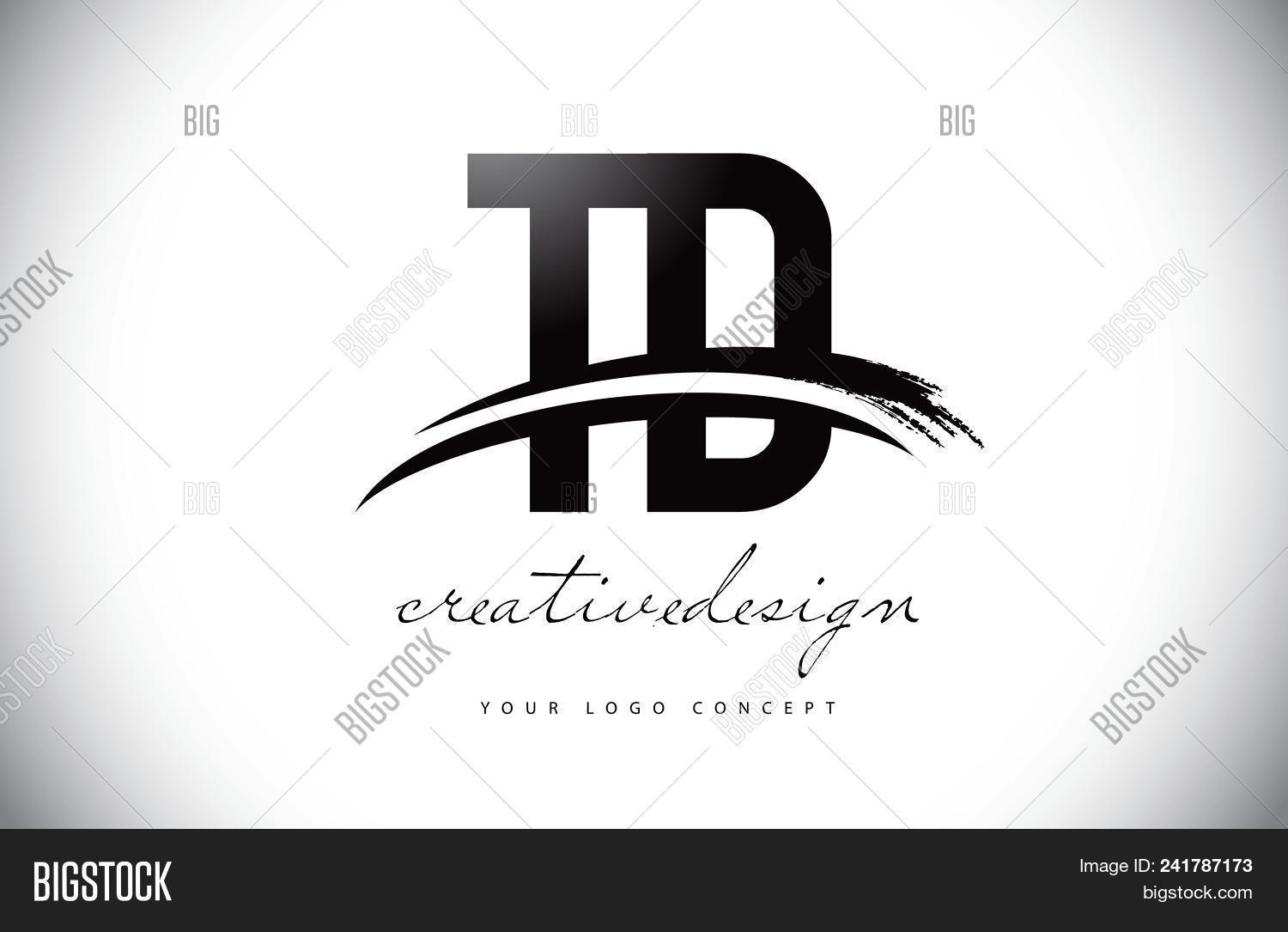 Td T D Letter Logo Vector & Photo (Free Trial) | Bigstock