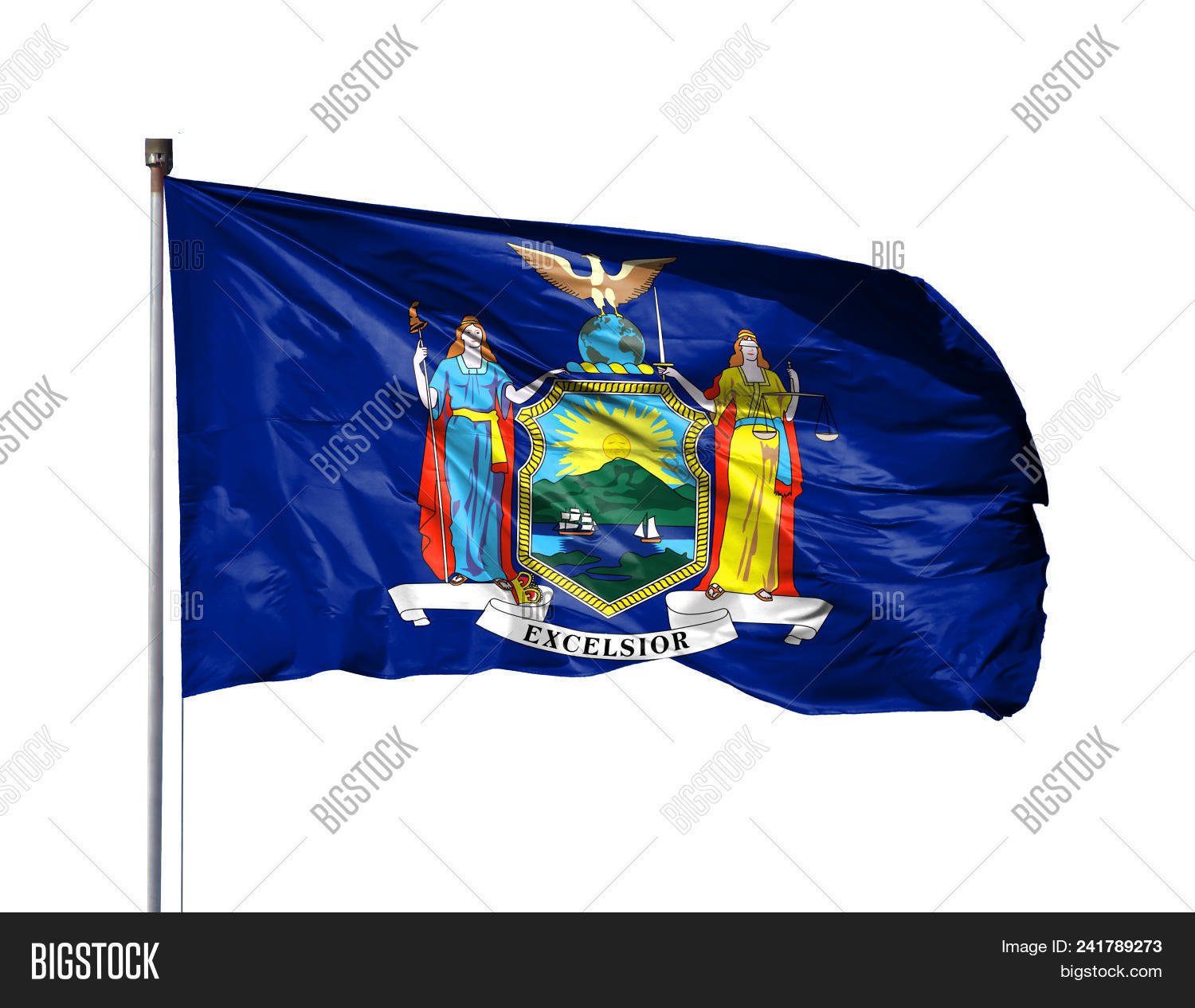 Flag State New York On Image & Photo (Free Trial) | Bigstock