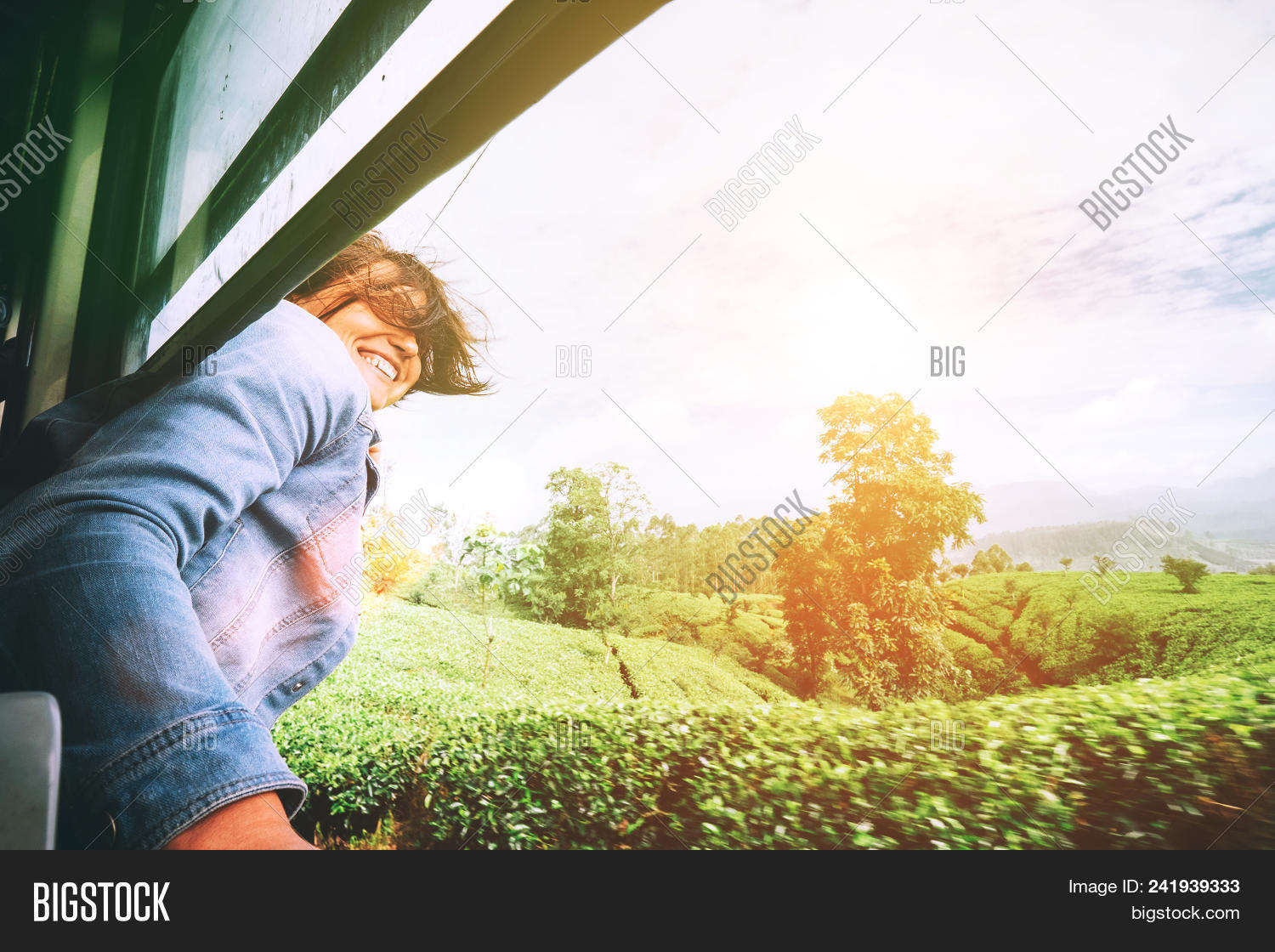 Happy Woman Looks Out Image & Photo (Free Trial) | Bigstock
