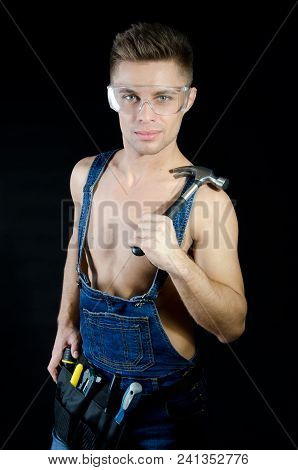 Sexy Handyman Holding Image & Photo (Free Trial) | Bigstock