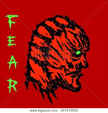 Angry Red Monster Vector & Photo (Free Trial) | Bigstock