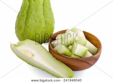 Chayote Fresh Isolated Image & Photo (Free Trial) | Bigstock