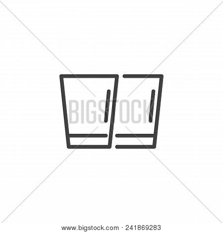 Shot Glass Outline Coloring Pages