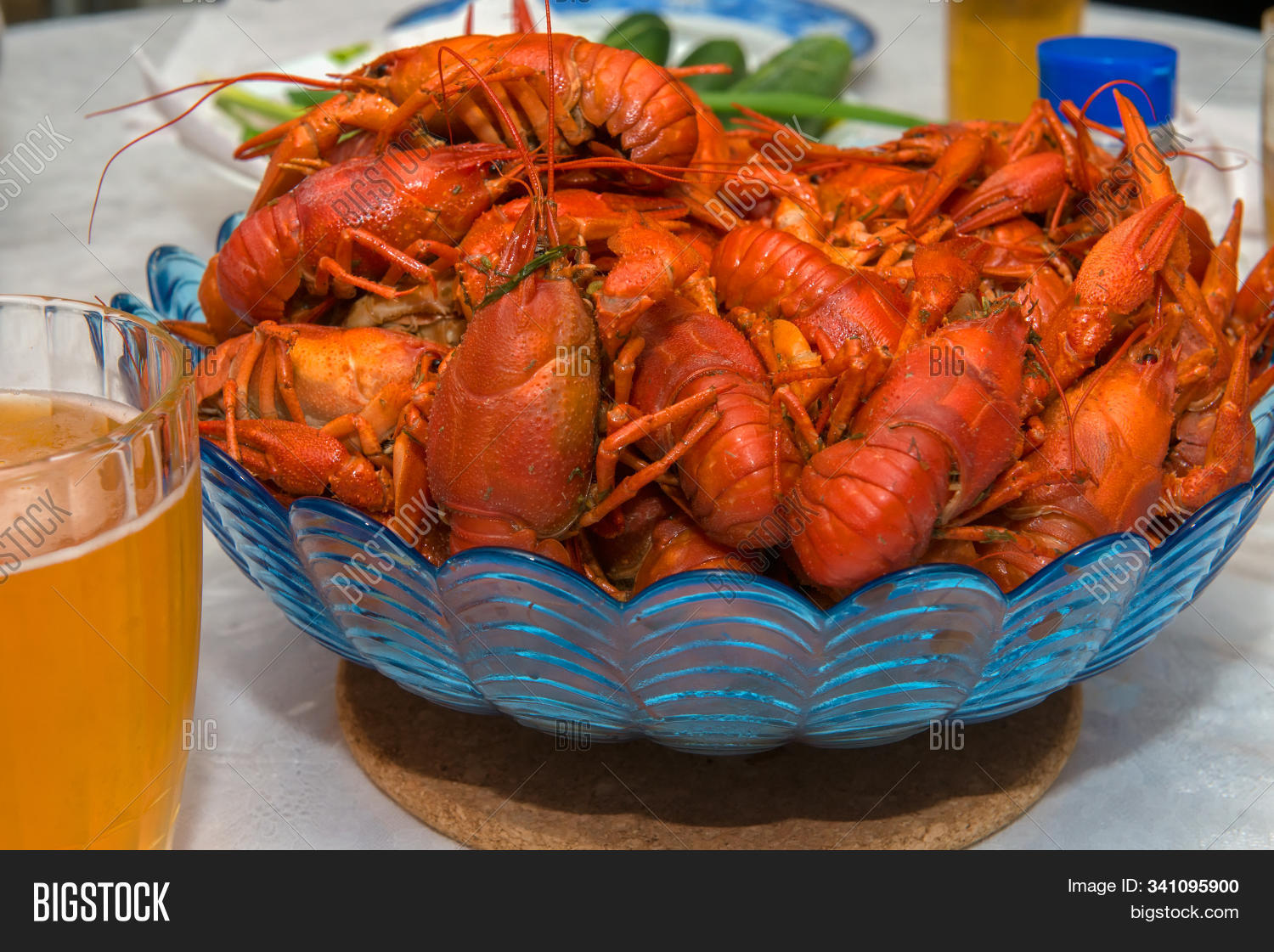 Crayfish Boiled On Image & Photo (Free Trial) | Bigstock