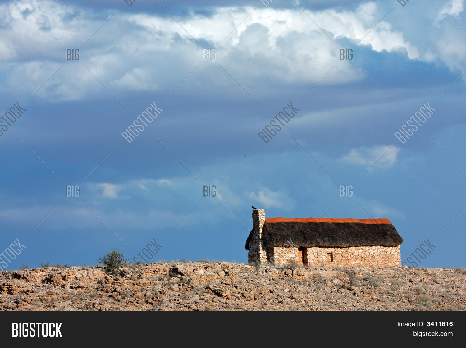 Thatched Hut Landscape Image & Photo (Free Trial) | Bigstock