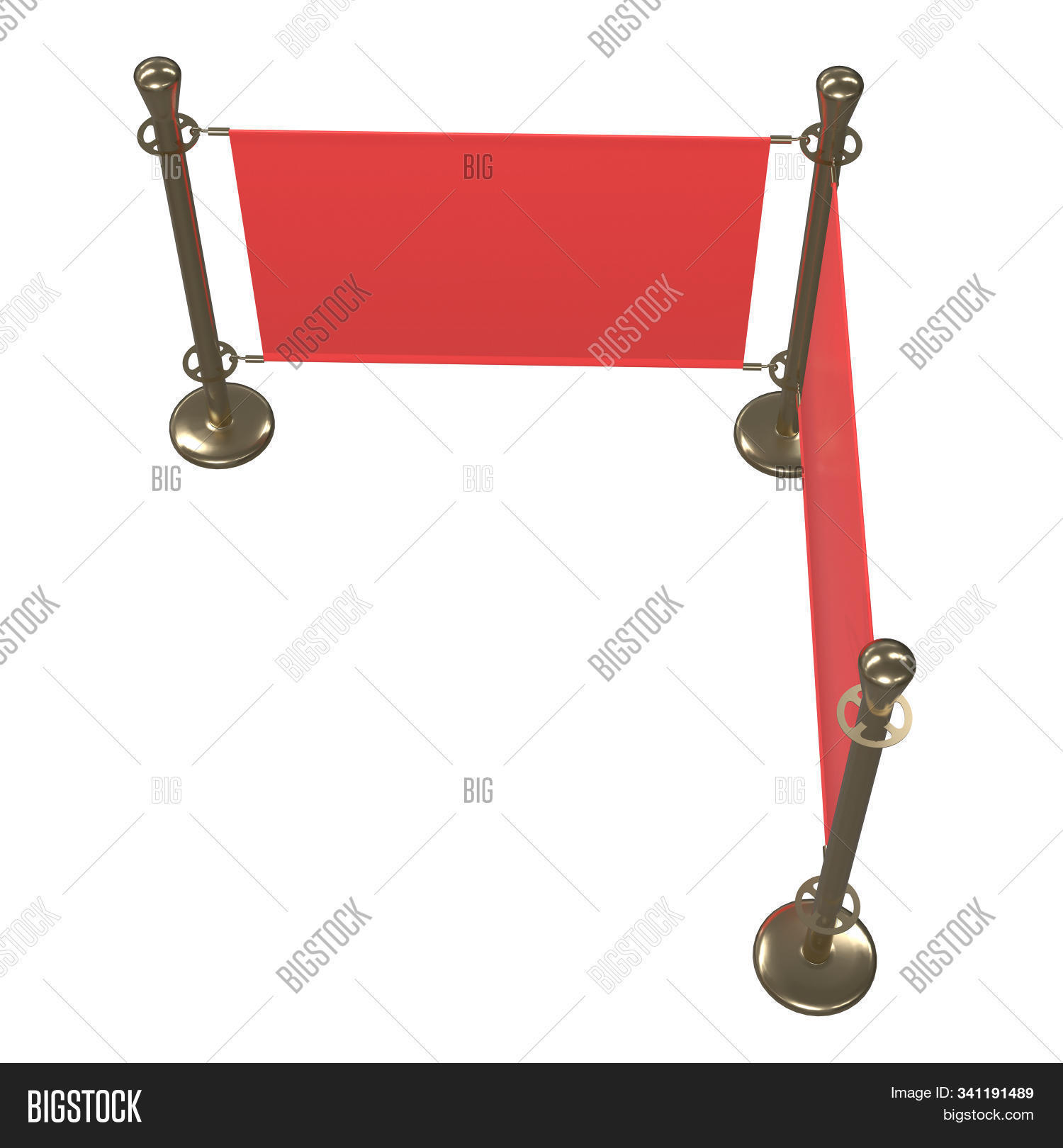 Red Gold Banner Stand Image & Photo (Free Trial) | Bigstock