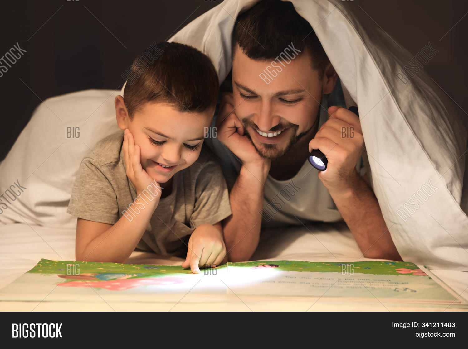 Father Son Flashlight Image & Photo (Free Trial) | Bigstock