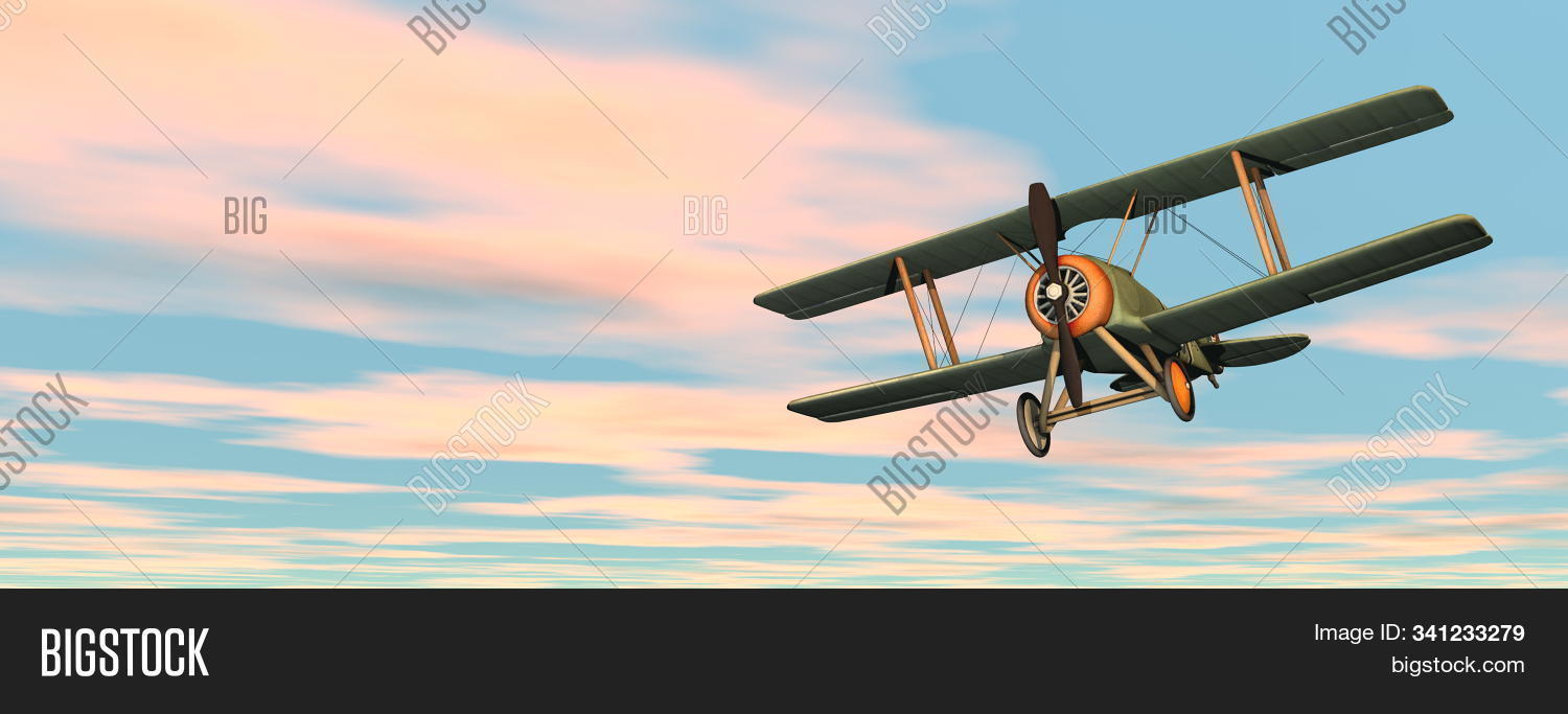 Old Retro Biplane Image & Photo (Free Trial) | Bigstock