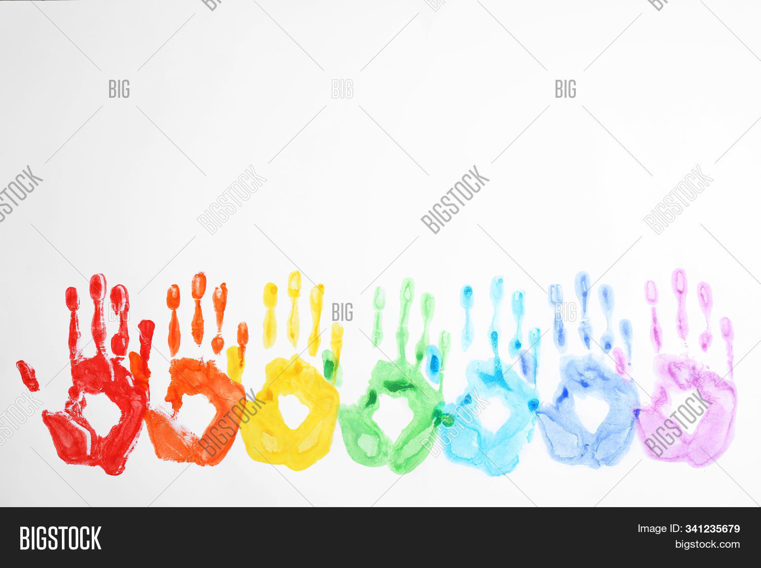 Handprints Made Bright Image & Photo (Free Trial) | Bigstock